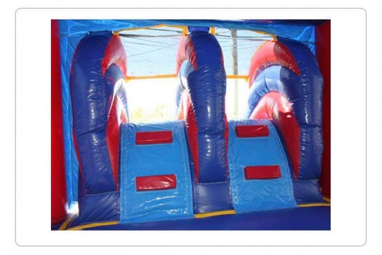 bounce house comb red &blue – just let it out rentals.llc LINCOLN PARk MI